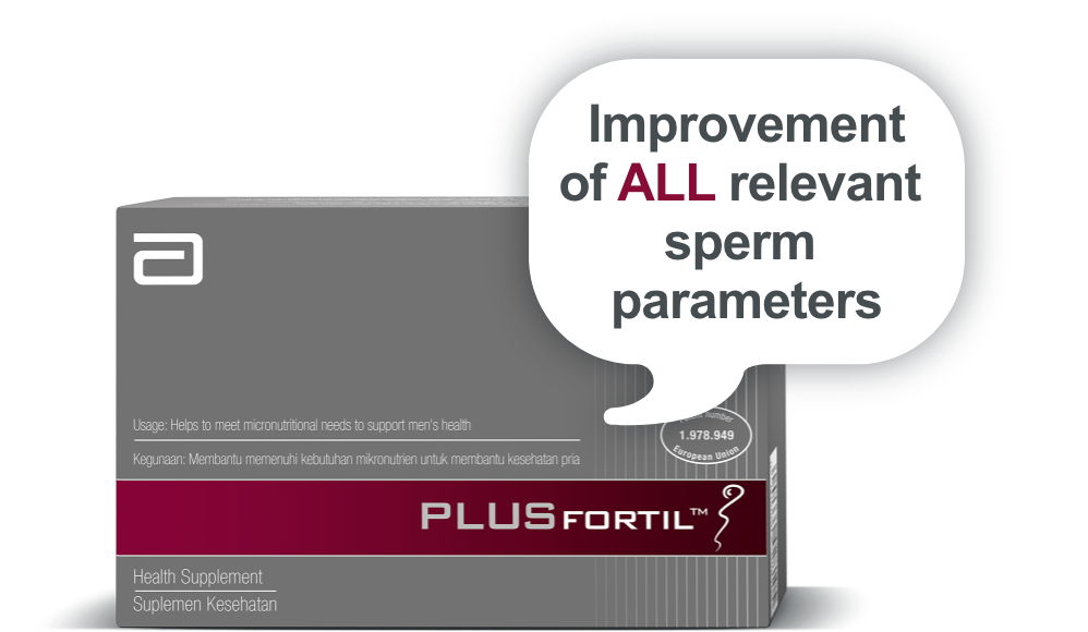 PLUSFORTIL™ - No. 1 proven efficacy in male fertility › PLUSFORTIL